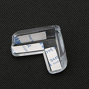Pxyelec Clear Corner Guards, Corner Protectors, Furniture Tables & Sharp Corners Edge Safety Bumpers, for Child Head Injuries Corner Guards Anti-Collision Angle with Adhesive Gel Pack of 20