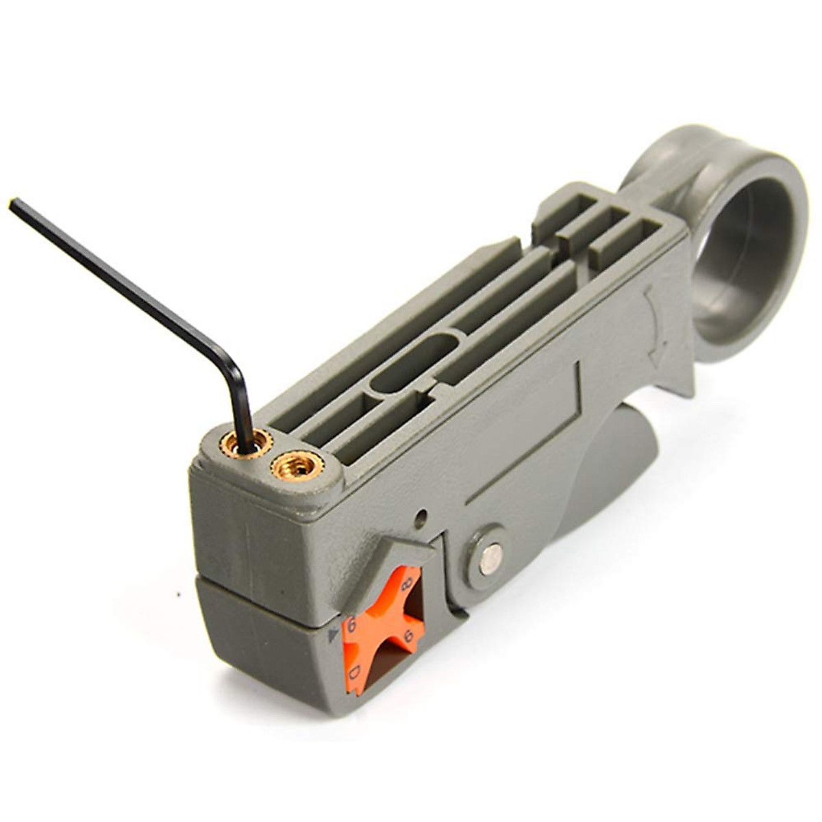 Wire Stripper Coaxial Cable Stripper Wire Cutter for RG-58, RG-59, RG-6, RG-8X, Mini-8 and LMR-240 Coax Cables – Adjustable Coax Stripping Tool