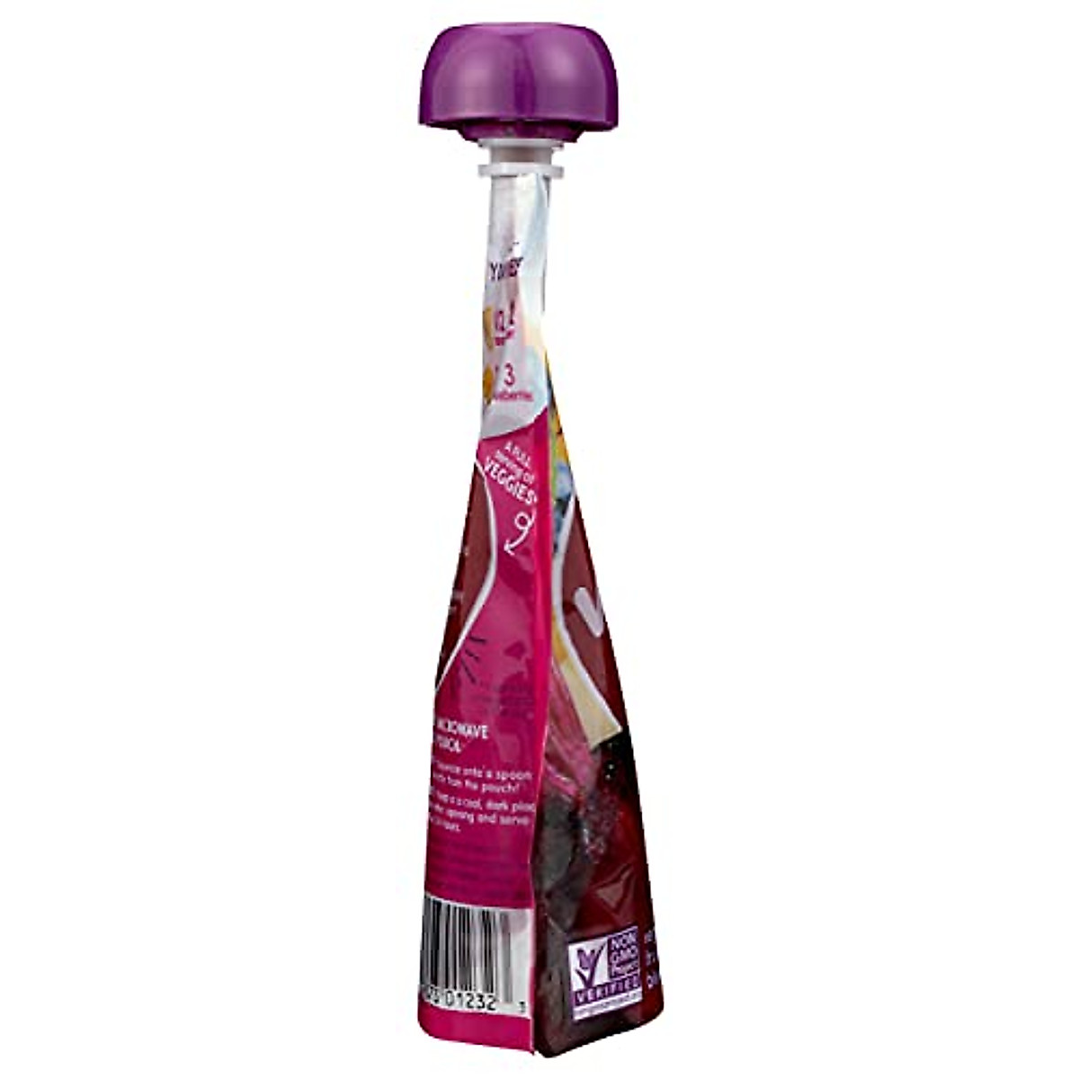 Happy Tot Love My Veggies Stage 4 Organic Toddler Food Banana Beet Squash & Blueberry, 4.22 Ounce Pouch Organic Baby Food/Toddler Food Pouches, Fruit and Veggie Blend, Full Serving of Vegetables