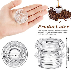 2 Pieces Coffee Percolator Glass Top Replacement Glass Coffee Filter Knob Top Glass Coffee Percolator Transparent Coffee Percolator Top