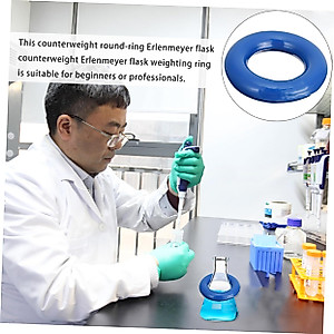 Healifty 1pc Erlenmeyer Flask Ring Boiling Bottle Ring Lab Equipment Experiment Flasks Rings Ring Flask Erlenmeyer Flask Ring Tool Glass Iron Ring Holder