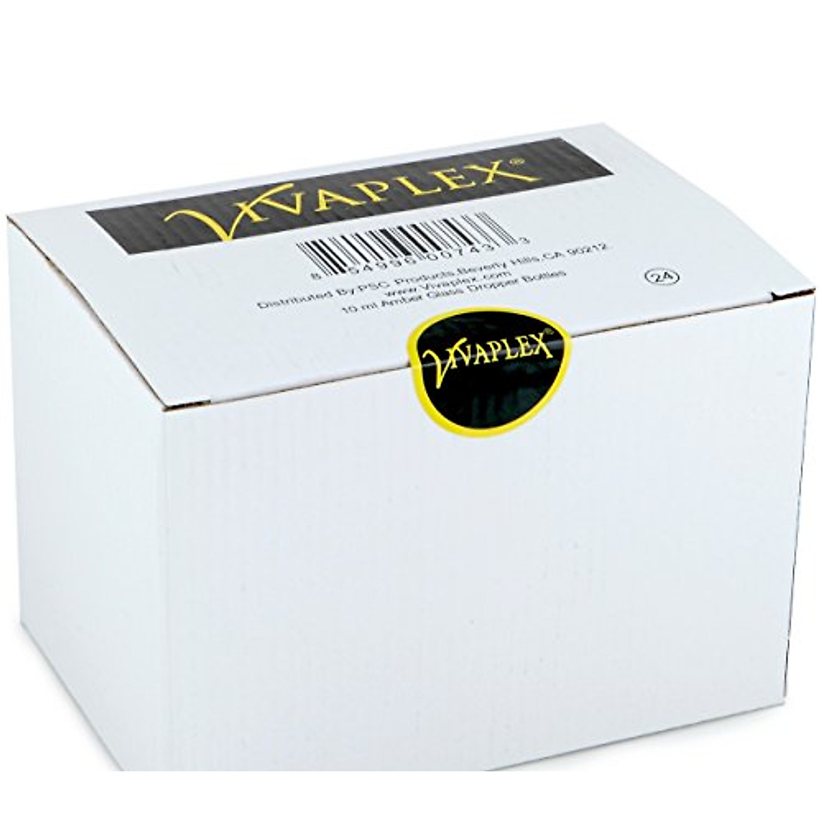 Vivaplex, 24, Clear, 10 ml (1/3 oz) Glass Bottles, with Lids