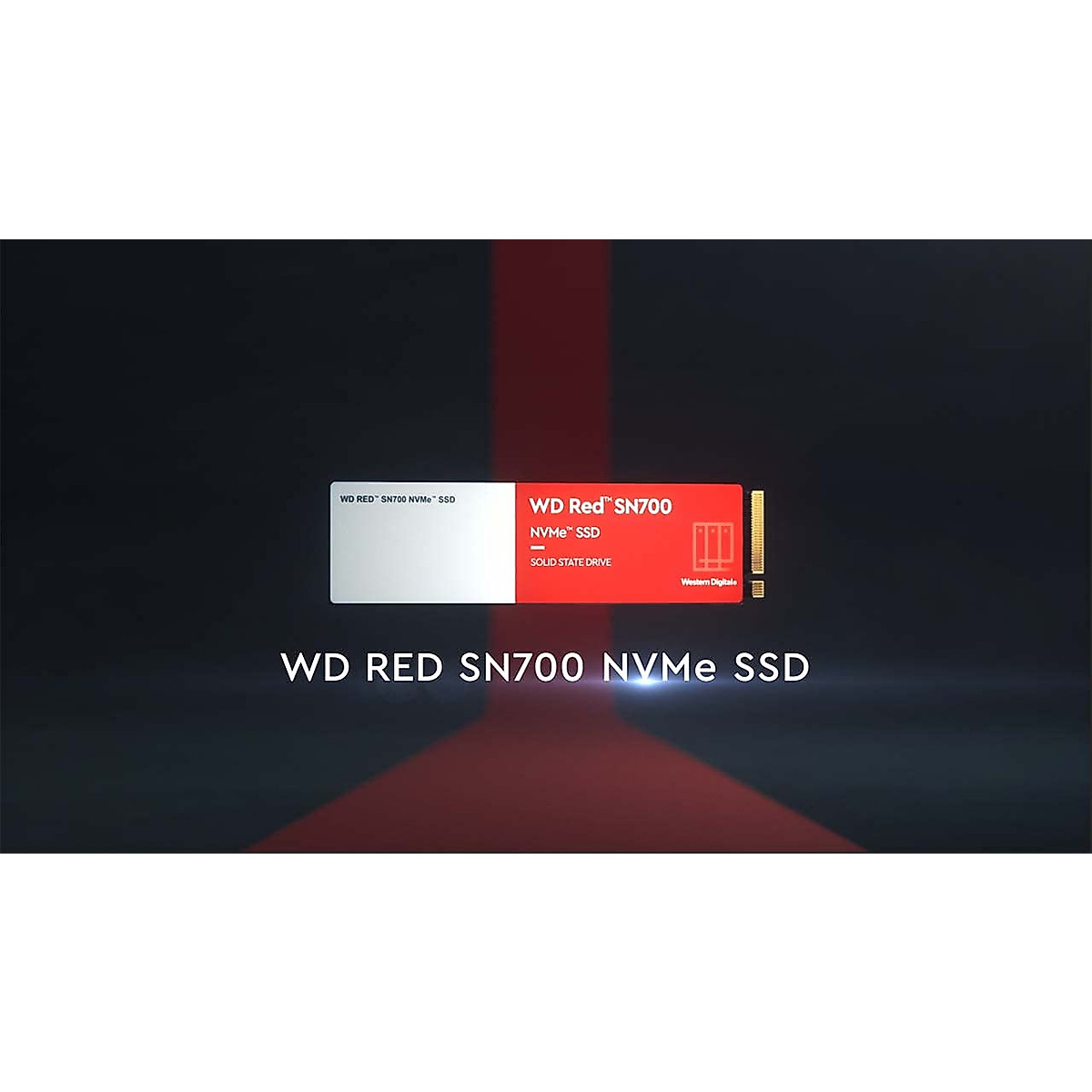 Western Digital 1TB WD Red SN700 NVMe Internal Solid State Drive SSD for NAS Devices - Gen3 PCIe, M.2 2280, Up to 3,430 MB/s - WDS100T1R0C