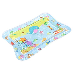 jojofuny ser of 2 Inflatable Tummy Time Water mat Infants Tummy time Toys for Babies 0- 6 Months Tummy time Water mat Water Mat Inflatable