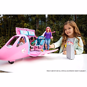 Barbie Dreamplane Transforming Playset with Doll and 15+ Travel-Themed Pieces