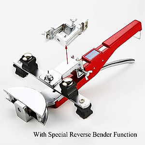 Tube Bender Kit Refrigeration Ratcheting Tubing Benders with Reverse Bending Attachment Hand Tool 1/4 to 7/8 Inch