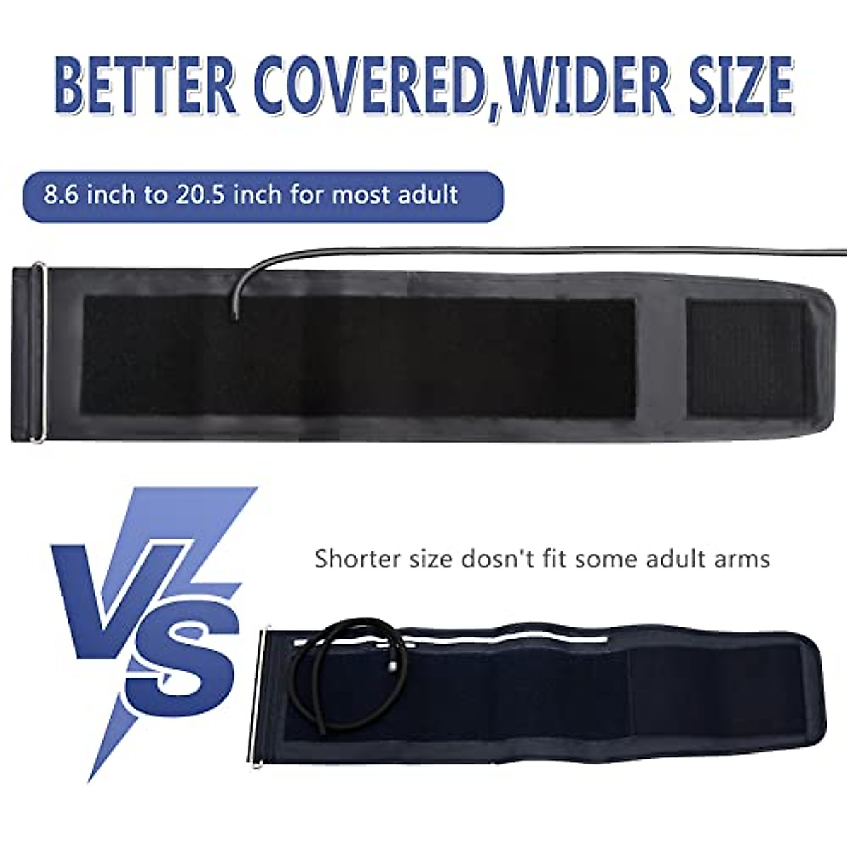 Extra Large Blood Pressure Cuff Compatible with Most Omron Blood Pressure Machine, Replacement Blood Pressure Cuff for Big Arm, Cuff Only(8.6”-20.5” Inches)