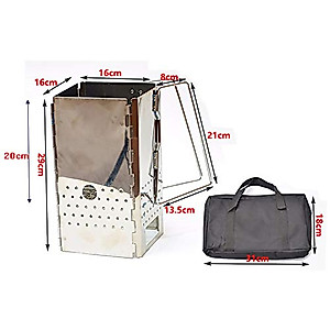 Portable Chimney Starter Stainless Steel Outdoor BBQ Foldable Charcoal Starter father's day gift