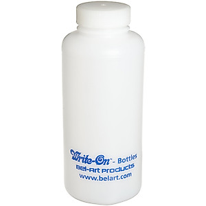 SP Bel-Art Write-On 1000ml (32oz) Polyethylene Bottles; Polypropylene Cap, 53mm Closure (Pack of 6) (F10662-1000)