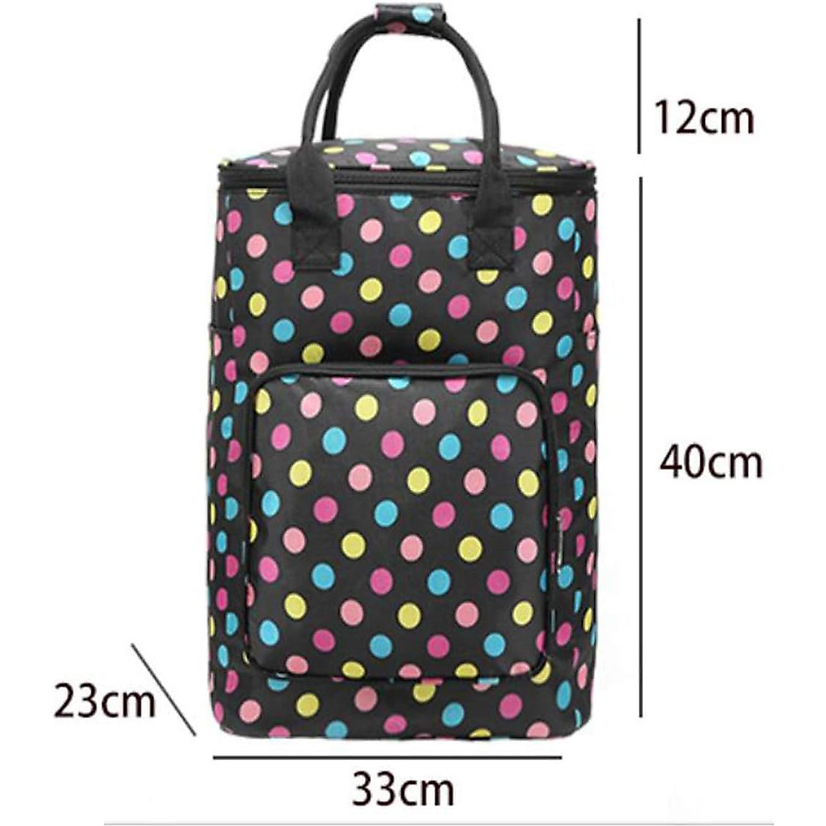 Lightweight Shopping Trolley Hand Cart, Insulation Folding Shopping Cart Cold ice Pack Waterproof Hand Cart with No Noise Swivel Wheels (Green 110 Pounds Capacity)