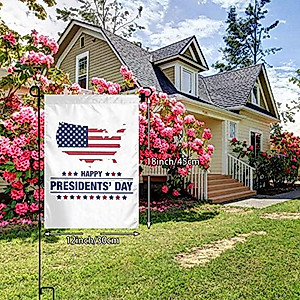 Happy President'S Day Garden Flag Double Sided House Yard Flags For Home Wedding Party Holiday Decor