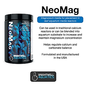 Brightwell Aquatics ABANEOM1000 Neo Magnesium Filter Media for Aquarium, 2.2-Pound, 1000-grams