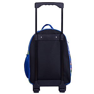 Wildkin Kids Rolling Luggage for Boys and Girls, Carry on Luggage Size is Perfect for School and Overnight Travel, Measures 16 x 12 x 6 Inches (Heroes)