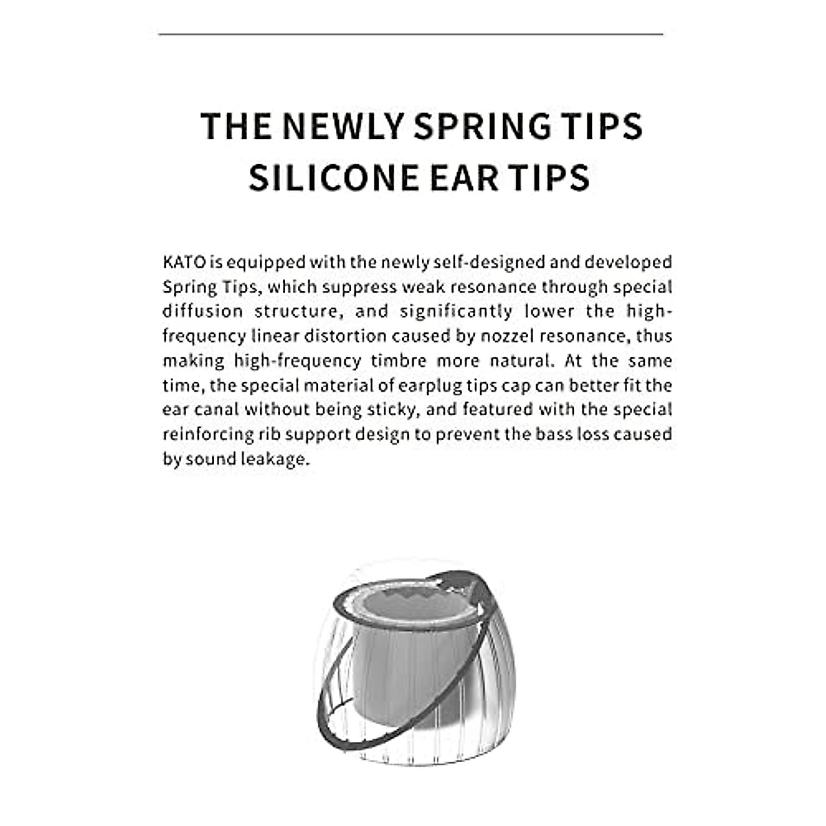 Moondrop KATO Earphone DLC Composite Diaphragm Advanced Ultra Linear Technology Dynamic in-Ear Earplug (Matte Steel)