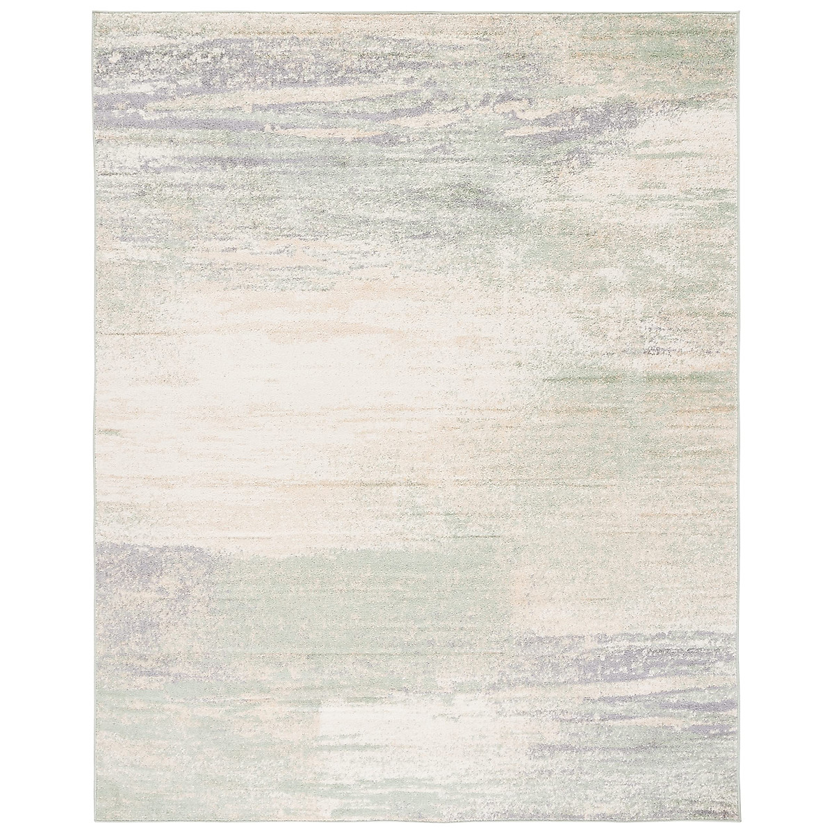 SAFAVIEH Adirondack Collection Area Rug - 9' x 12', Ivory & Sage, Modern Abstract Design, Non-Shedding & Easy Care, Ideal for High Traffic Areas in Living Room, Bedroom (ADR112W)