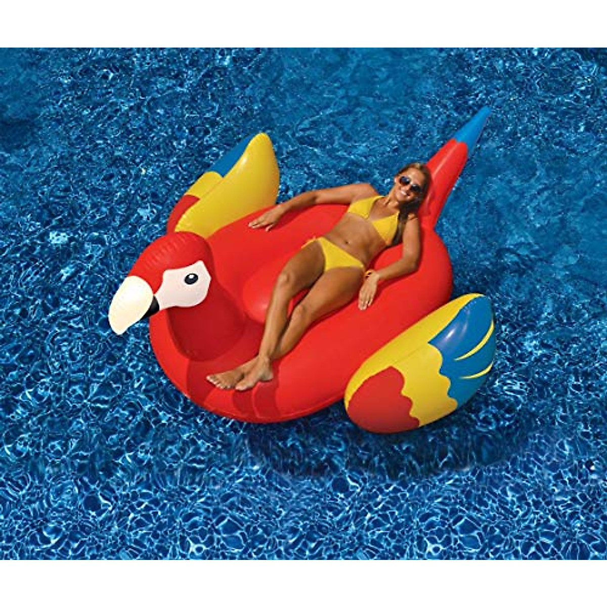 Swimline Giant White Swan/Flamingo/Black Swan/Parrot Floats for Swimming Pools (4 Pack)