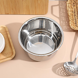 Ciieeo Inner Cooking Pot Universal Inner Pot Stainless Steel Inner Pot Rice Cooker Supply (Higher Bottom)