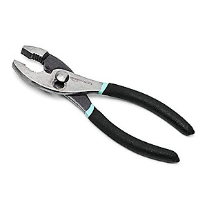 Amazon Basics Household Tool Set with Tool Storage Box - 150-Piece, Turquoise