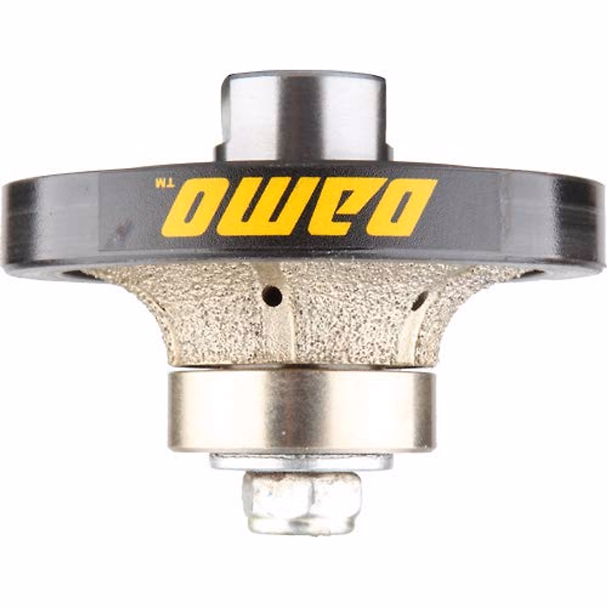 DAMO 1/2 inch Demi Bullnose Half Bullnose Roundover Medium Diamond Hand Profiler Router Bit Profile Wheel with 5/8-11 Thread for Granite Concrete Marble Countertop Edge …