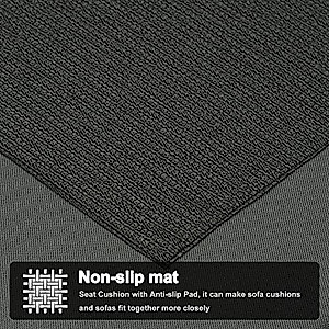 10-Piece Outdoor Patio Furniture Conversation Sets, All Weather Brown Wicker Rattan Aluminum Sectional Couch Sofa Set with Rectangular Dining Table and Dark Grey Cushion