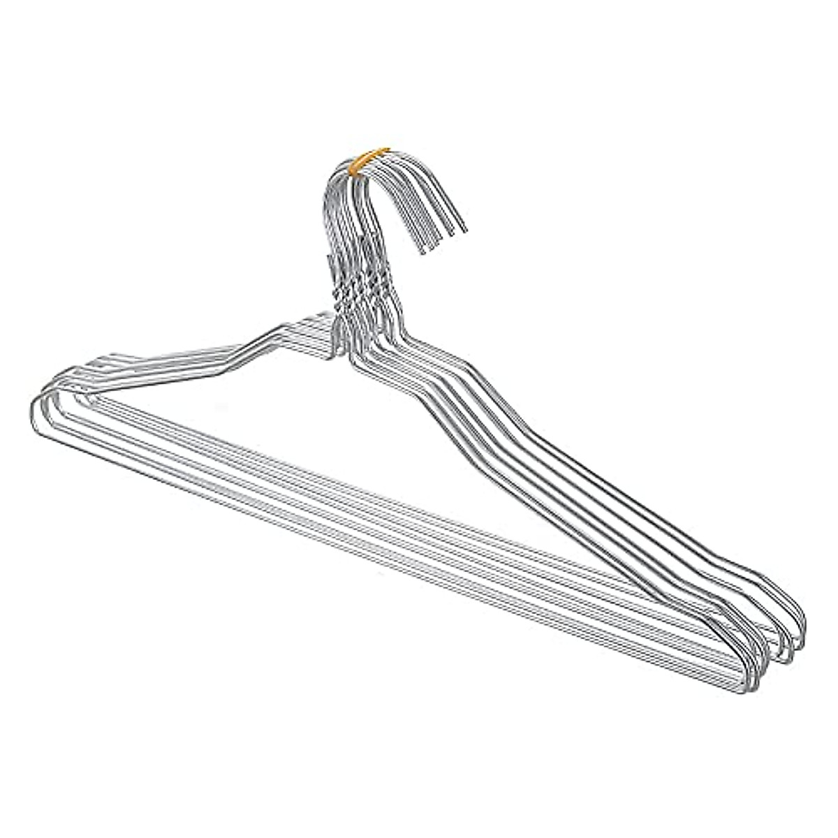 BriaUSA 50 Coat Hangers, Jacket Hangers Heavy Duty 11.5 Gauge Metal Gold Wire Hangers 18 Inch Clothes Hangers