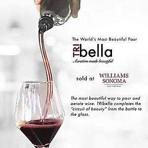 TRIBELLA Classic Wine Aerator, Multi-Stream Wine Aeration Device, 3 Stainless Steel Spouts, Handmade, Easy-to-Use, No-Drip Wine Pouring Accessory in Easy-to-Carry Protective Case