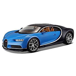 2016 Bugatti Chiron Blue 1/18 Diecast Model Car , unisex
