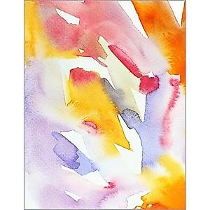 Reverse Coloring Book for Anxiety Relief: Draw Designs on Watercolor Art