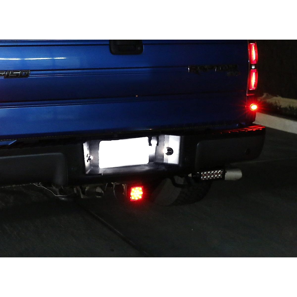 iJDMTOY OEM-Fit 3W Full LED License Plate Light Assembly Kit Compatible with Ford F150 Ranger Raptor Explorer Sport Trac, Powered by 3pcs Xenon White LED Diodes