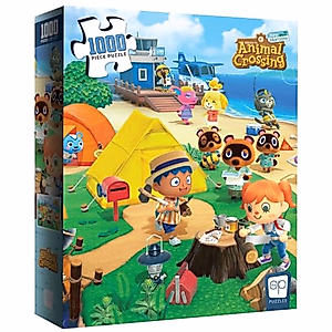 Animal Crossing “Welcome to Animal Crossing” 1,000 Piece Jigsaw Puzzle | Collectible Puzzle Featuring Familiar Characters from The Nintendo Switch Game | Officially Licensed Nintendo Merchandise
