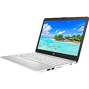 HP 2023 Lightweight 11" HD IPS Laptop, Intel Celeron N Processor Up to 2.58GHz, 4GB Ram, 64GB Storage, Super-Fast WiFi, HDMI, Webcam, Windows 11 OS, Cotton White (Renewed)