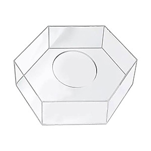 Acrylic Cake Stand, Clear Cupcake Stand Cake Holder, Cake Dessert Display Plate Serving Tray, Countertop Dessert Display Riser for Bakery Appetizer Birthday Wedding Party Baby Shower