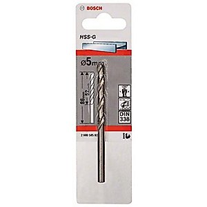 Bosch 2608585922 Metal Drill Bit Hss-G 5mmx52mmx3.39In