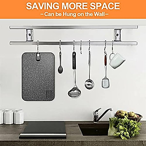 Viretang Plastic Cutting Board, 1 Pieces Dishwasher Safe Cutting Boards for Kitchen with Juice Grooves, Non-Slip, Reversible and Knife-Friendly with Built-in Sharpener & Grinding Area（Black）