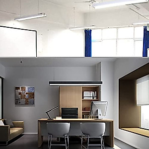 OOOLED 10 Pack LED Shop Light 4FT, 42W 4800LM 5000K Daylight Linkable LED Shop Light, Plug in Shop Light with Pull Chain (ON/Off), 4 Foot LED Shop Lights for Workshop, Garage, Shop