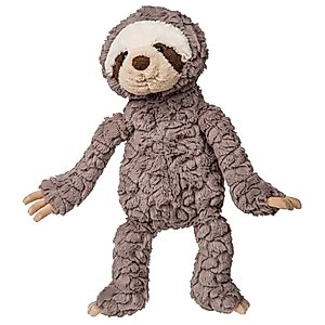 Mary Meyer Grey Putty Stuffed Animal Soft Toy, Sloth, 12-Inches