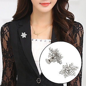 SUBANG 30 Pieces Metal Pin Backs Locking Pin Keepers Locking Clasp with Storage Case