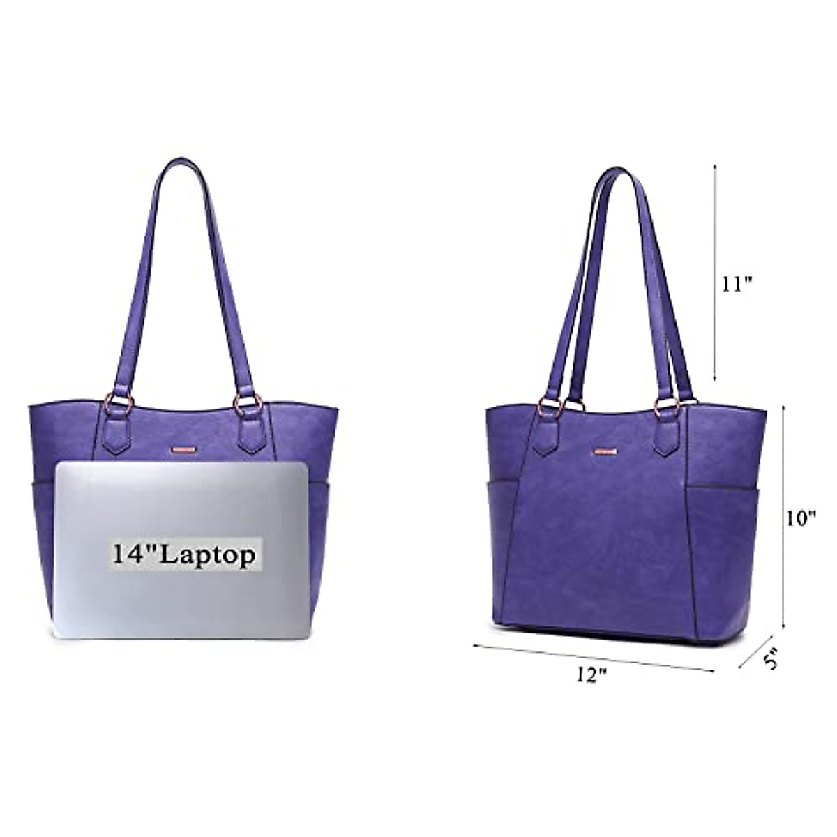 Tote Handbags for Women Purse and Wallet Set Large Shoulder Bags Crossbody Purses Satchel Purple