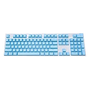 shlutesoy 104Pcs/Set Backlit Mechanical Gaming Keyboard Keycap Portable Keyboard Keycap Gaming/Office Blue