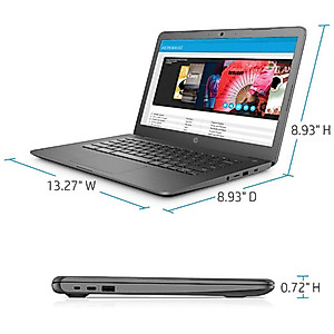 HP 2021 Chromebook 14 Inch Non-Touch Laptop, AMD A4-9120C up to 2.4 GHz, 4GB DDR4 RAM, 32GB eMMC, WiFi, Bluetooth, Webcam, Chrome OS, Gray + NexiGo 32GB MicroSD Card Bundle