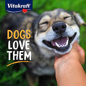 Vitakraft Meaty Morsels Treats for Dogs - Chicken with Beef and Carrots - Super Soft Dog Treats - Two Layers of Gently Oven-Baked Meaty Goodness - Multi Pack of 4