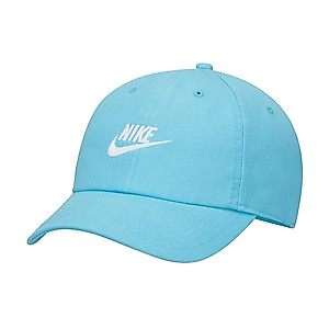 Nike Sportswear Unisex Heritage 86 Futura Washed Adjustable Cap Hat (as1, Alpha, one_Size, Baltic Blue)