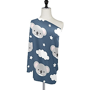 Nursing Cover Breastfeeding Scarf Cute Koala - Baby Car Seat Covers, Infant Stroller Cover, Carseat Canopy(55)