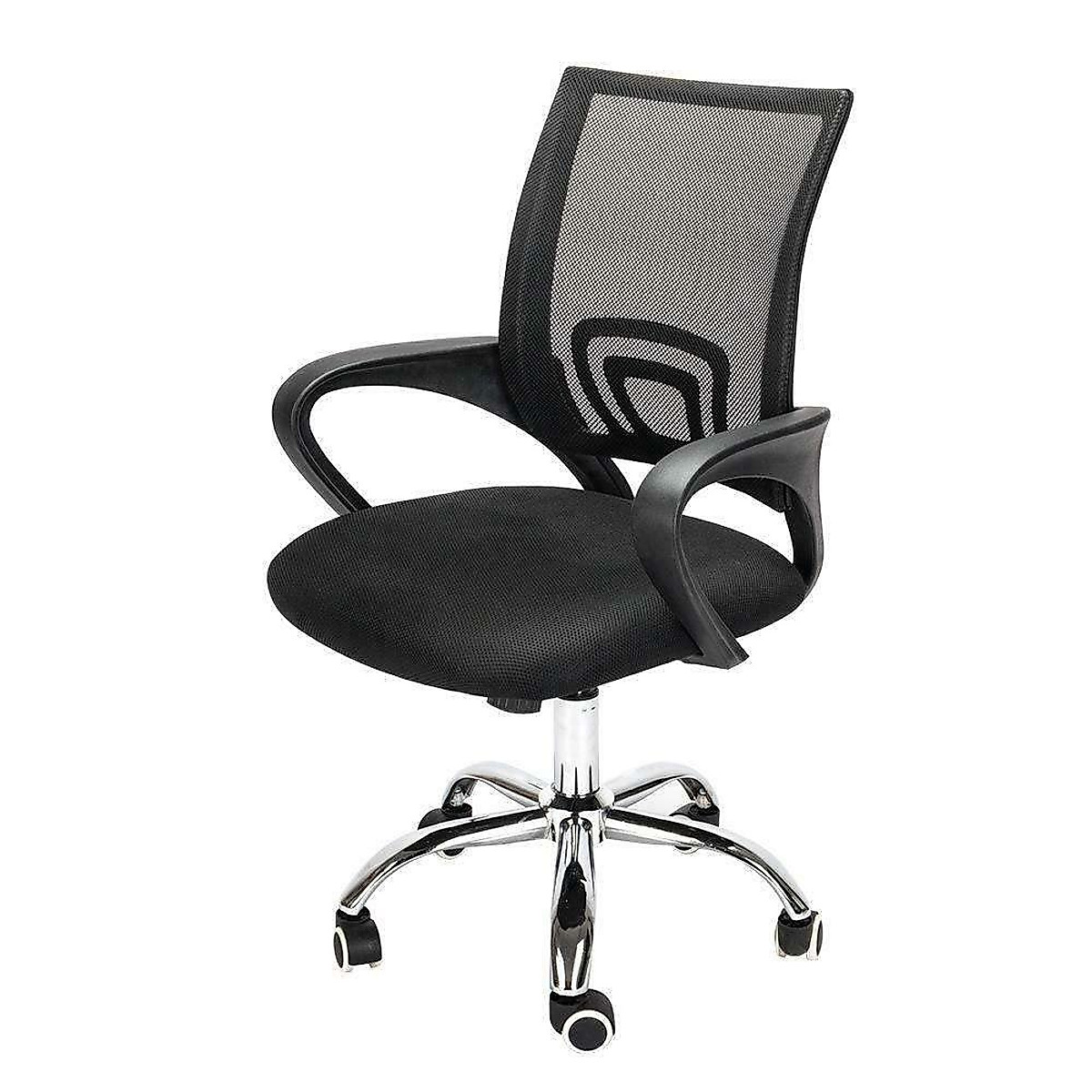 JTSQ Ergonomic Office Stools 360°Swivel Computer Chair Black Mid-Back Mesh Gaming Chair Office Chair Desk Chair Computer Chair Home Office Desk Chairs Gamer Chair Office Chairs