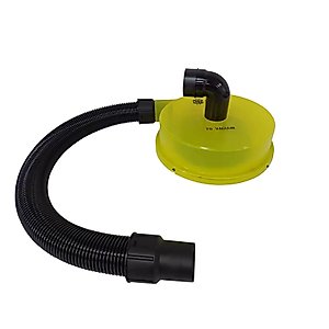 Delmar Tools Patent Pending Shop Vacuum Dust Separator, 99% Separating Efficiency, Included 90° Adapter and Hose Unlike Competitor Versions, Attaches to 5 Gallon Buckets in Seconds, Maximum Suction