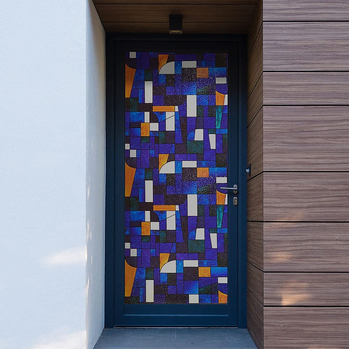 BDF 3ABST Window Film Abstract Stained Glass (36" X 59 1/2" (2 Continuous Patterns))