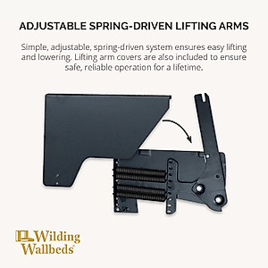 Wilding Wallbeds Murphy Bed Mechanism Kit Vertical Wall Bed, DIY Frame Hardware for Folding Cabinet, Easy to Build Hidden Bed (King)