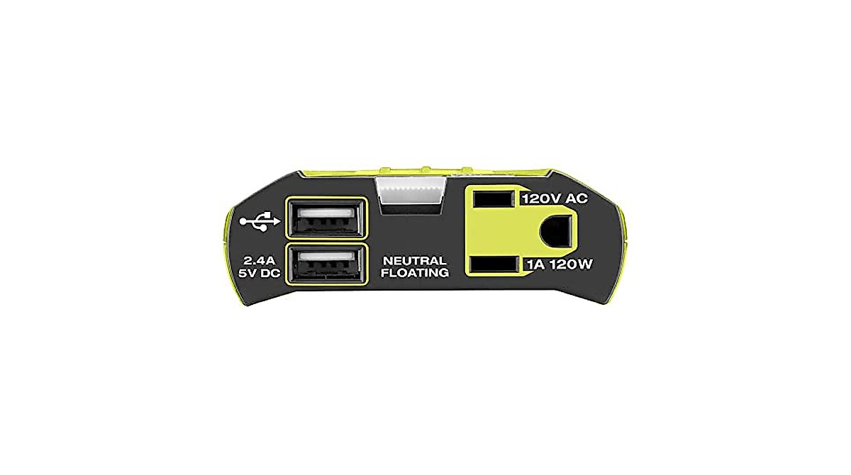 RYOBI 18V 120W Inverter: Car Power & Dual USB Ports
