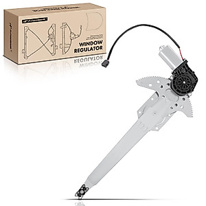 A-Premium Power Electric Window Regulator with Motor Replacement for Ford Bronco F Super Duty F-100 F-150 F-250 F-250 HD F-350 F53 F59 1980-1997 Front Driver Side