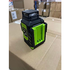 Huepar Laser Level 360 Self Leveling with 2 Batteries, Professional High Brightness 3 x 360° Cross Line Green Laser Level, 3D Laser Level for Construction or Renovation